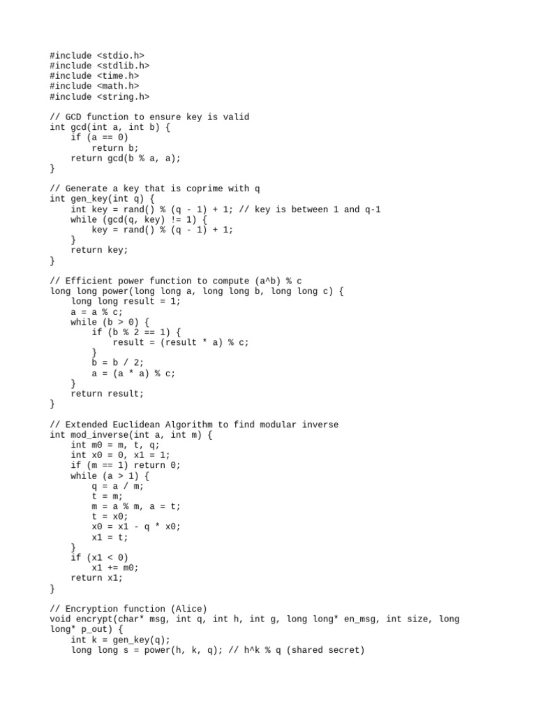 C Encryption and Decryption Example | PDF | Applied Mathematics ...