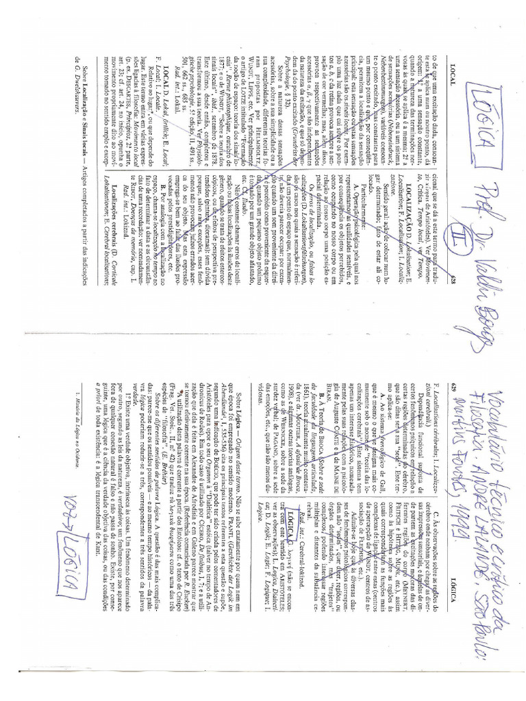 Texto 2 Logica No Vocabulario Tecnico e Critico Da Filosofia de Andre ...
