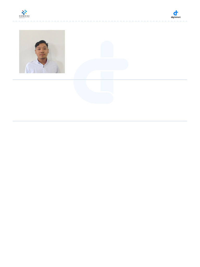 Bukti Pendaftaran - MUHAMAD ZIDAN HUSAINI - Teknisi Drive Tester | PDF
