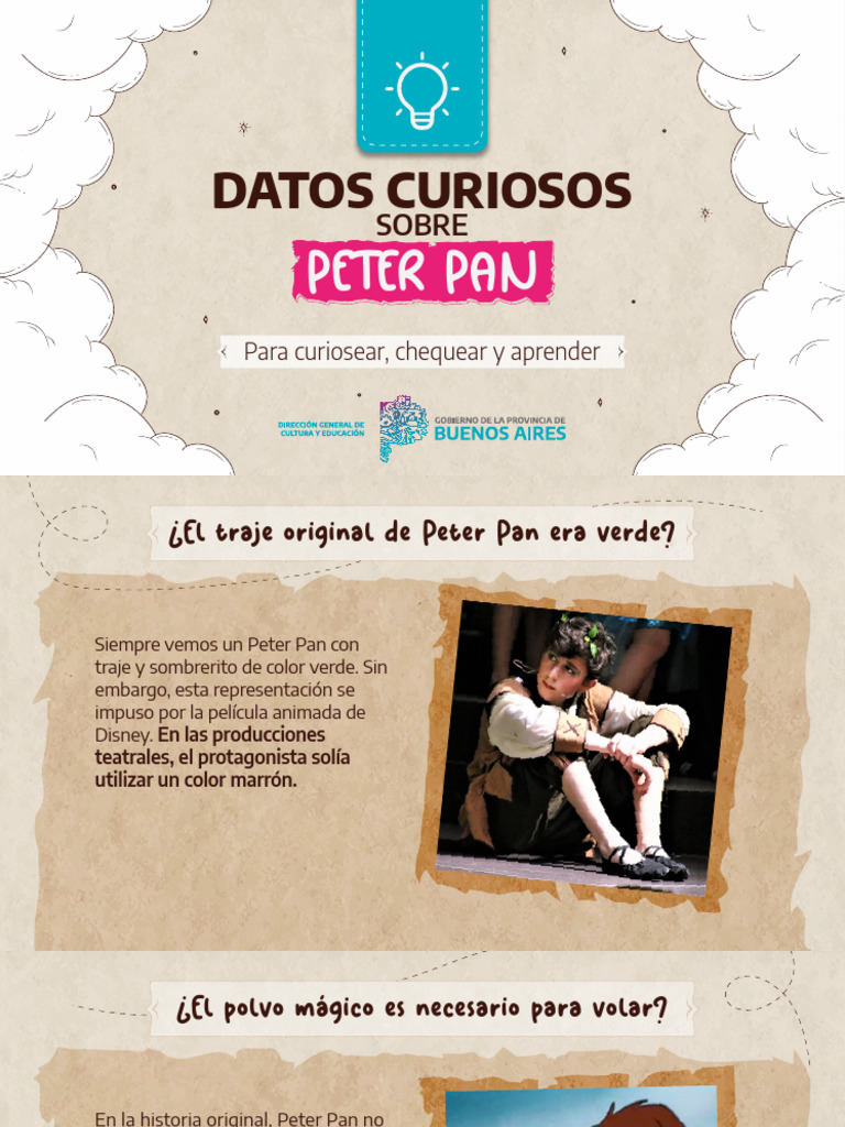 Peter Pan - Datos Curiosos | PDF