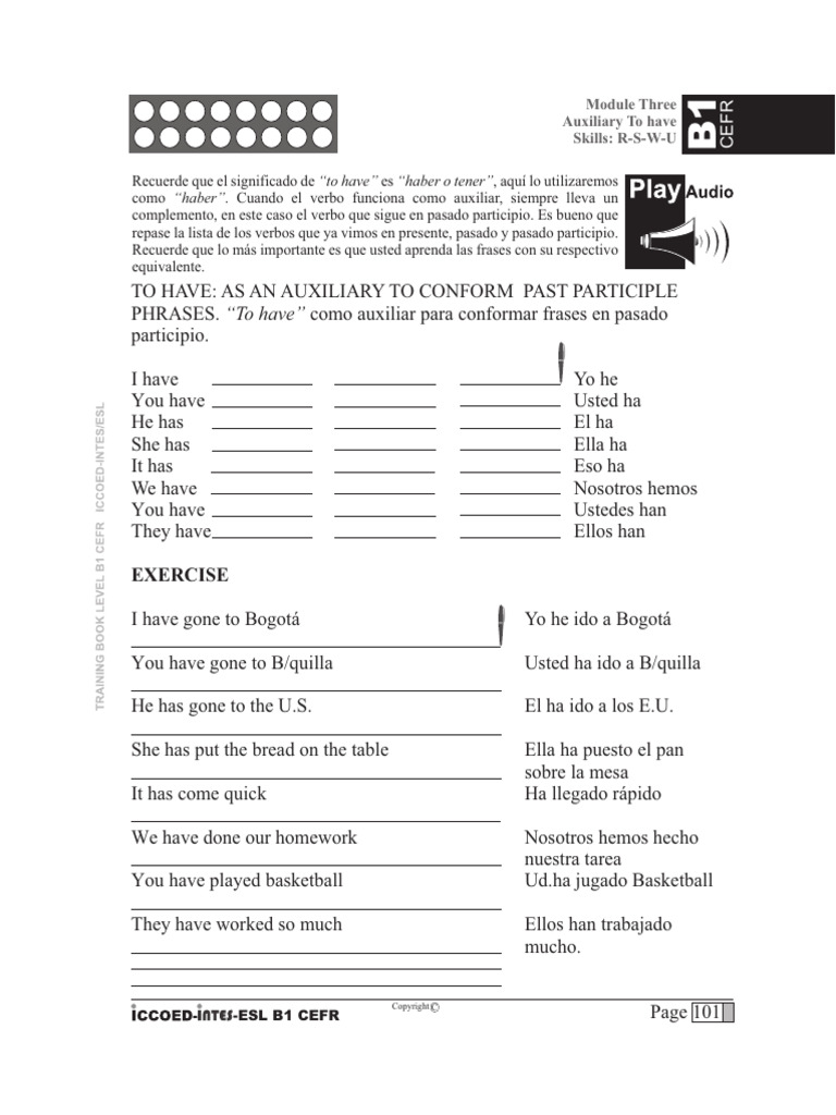 Uso del verbo "to have" en inglés | PDF | Lingüística