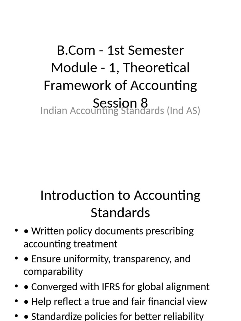 Ind As Session 8 | PDF