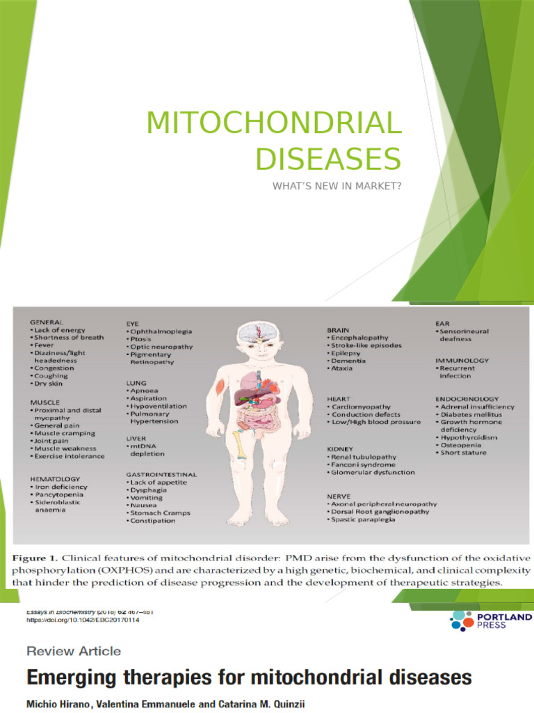Mitochondrial Diseases | PDF