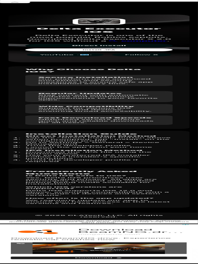 Delta Executor IOS Without A Computer | PDF | Ios | Mobile App