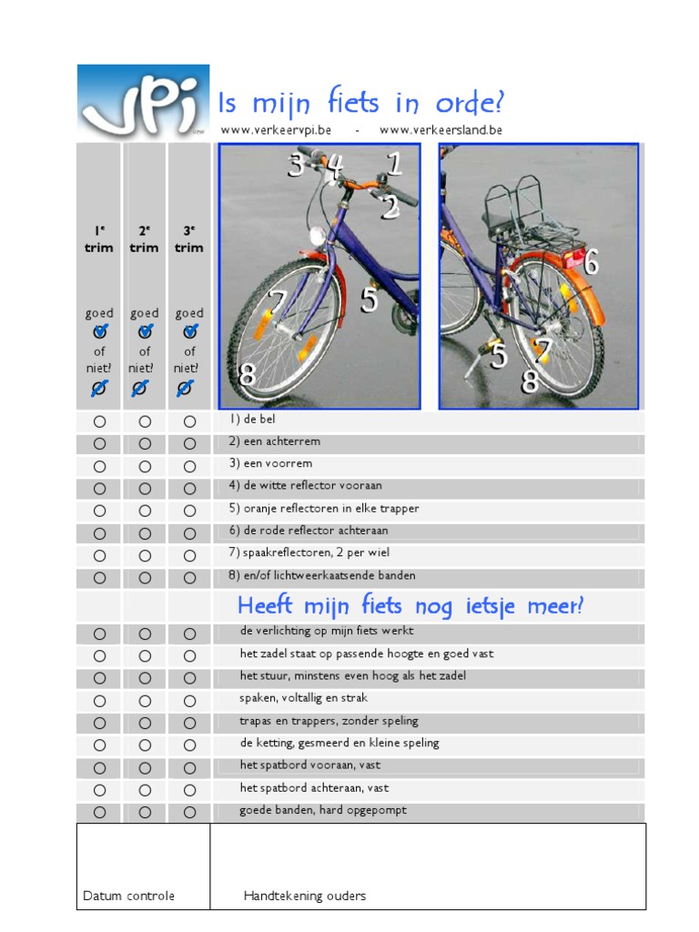 Checklist Fietscontrole | PDF