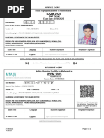 Ioqm Omr Sheet Full | PDF | Printing | Optical Character Recognition