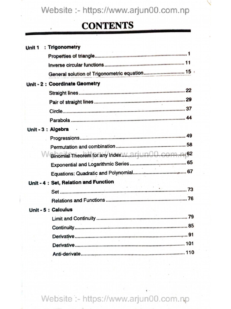Mathematics First Semester | PDF