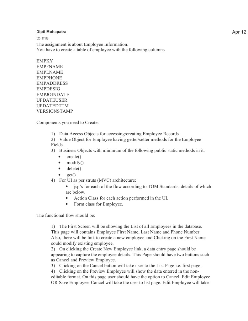 Struts Assignment | PDF | Method (Computer Programming) | Databases