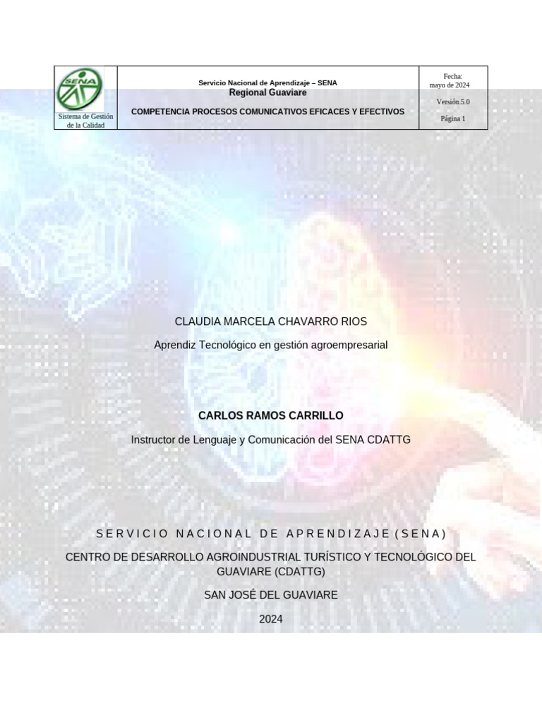 Evidencia GA4-240201524-AA1-EV01 Como Nos Comunicamos | PDF ...