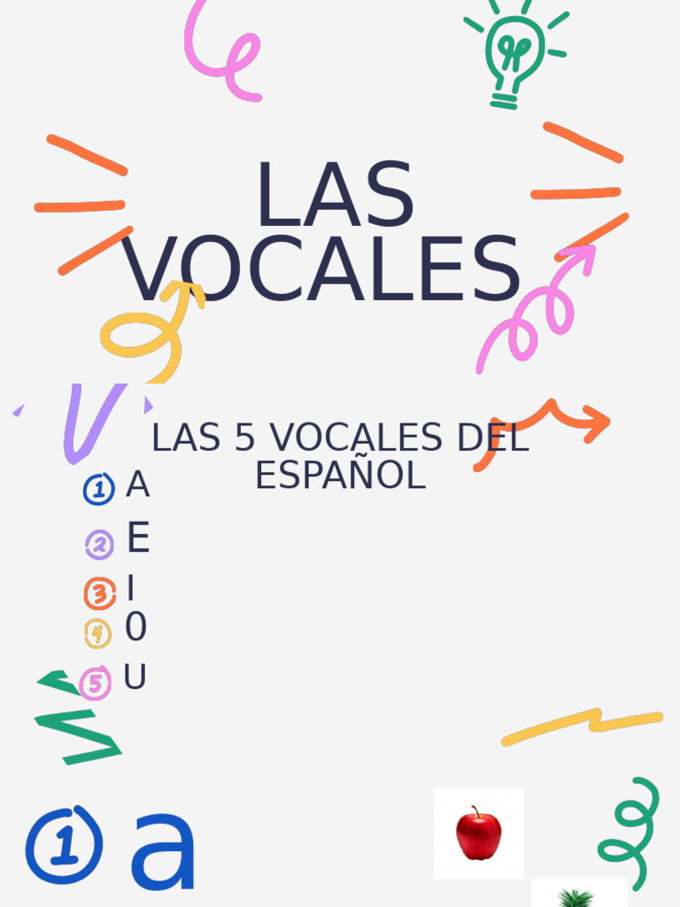 Actividades sobre las vocales en español | PDF