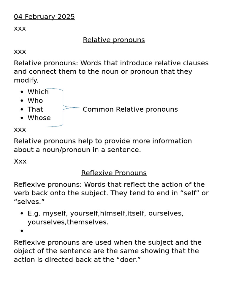 04 February 2025 Reflexive | PDF
