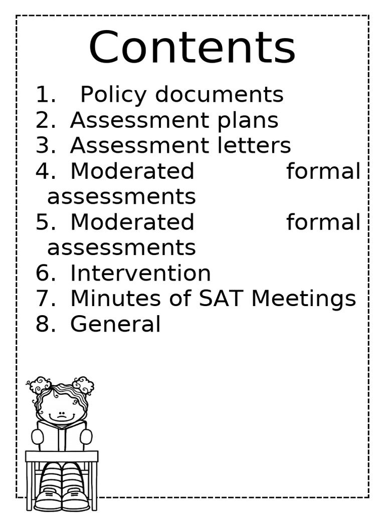 Assessment and Policy Document Overview | PDF