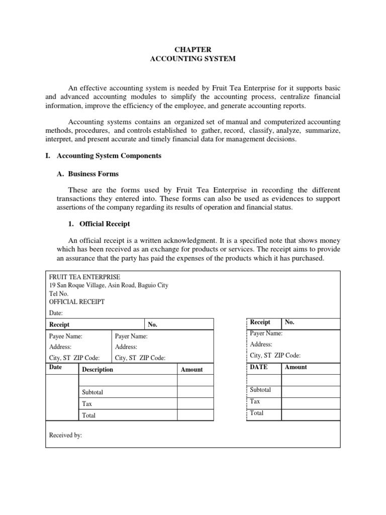 Accounting System | PDF | Balance Sheet | Financial Statement