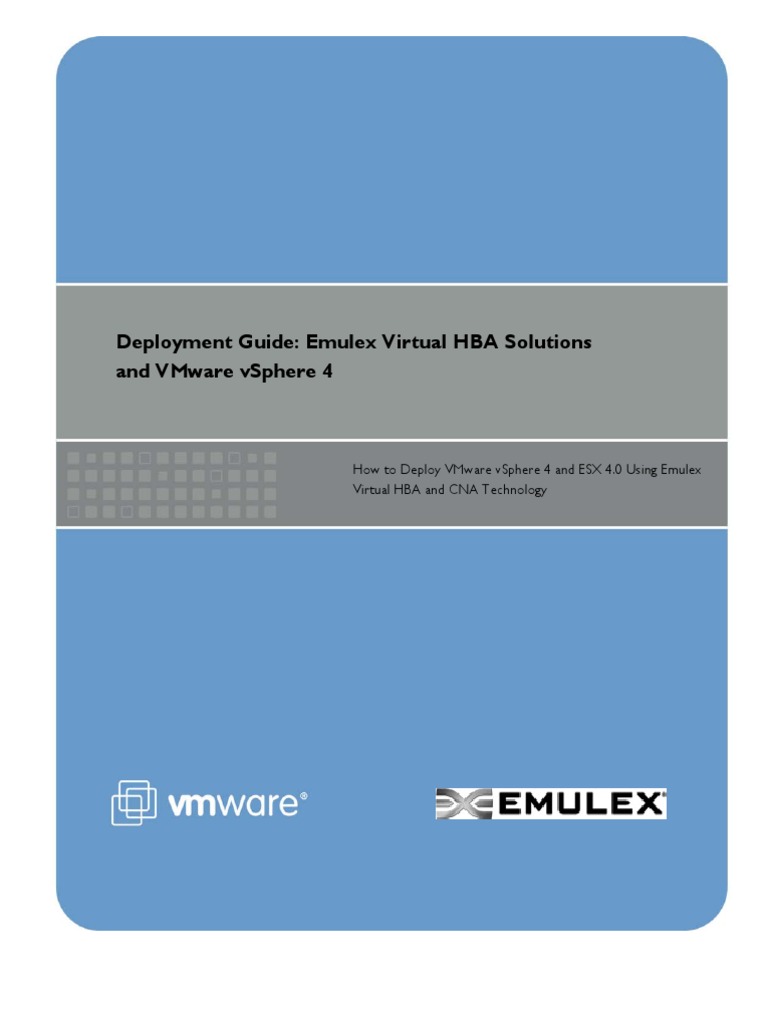 Elx WP All Deployment Guide Virtual-Hba | PDF | Virtual Machine | V Mware