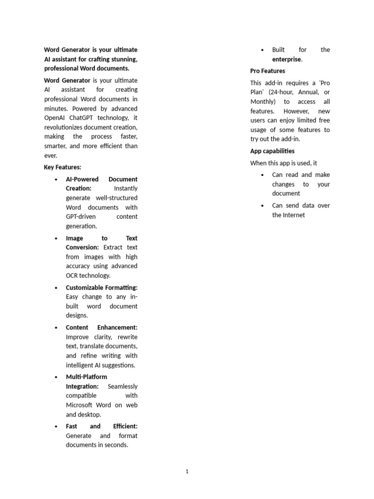 Word Generator | PDF
