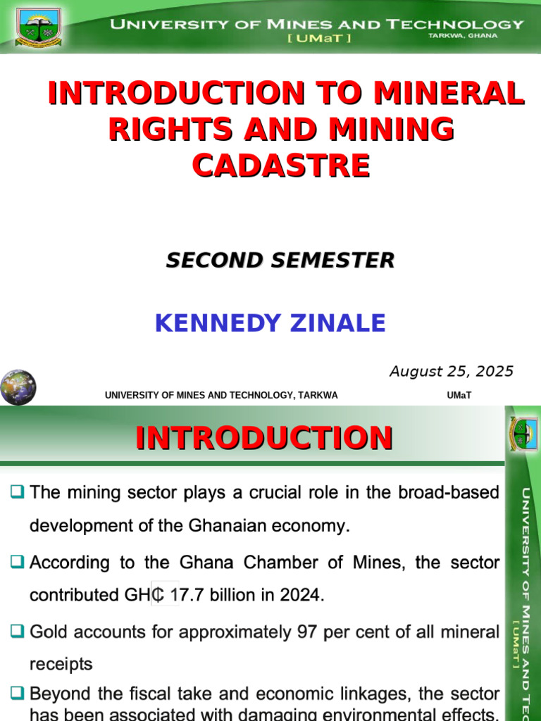 Mineral Rights and Mining Cadastre in Ghana | PDF | Mining | License