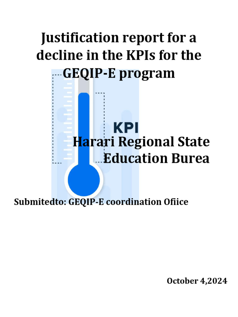 Justification Report Harari Education Bureau | PDF | Teachers ...