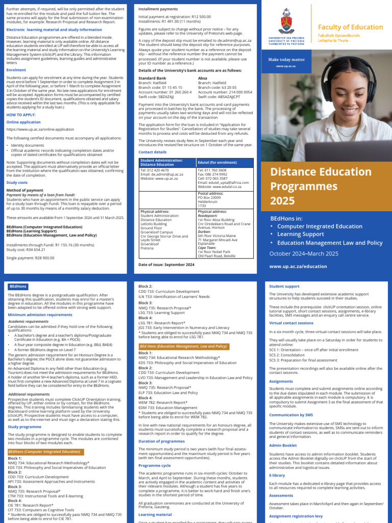 UP Honours Flyer 2025 31 Oct 2024 | PDF | Academic Degree | Bachelor's ...
