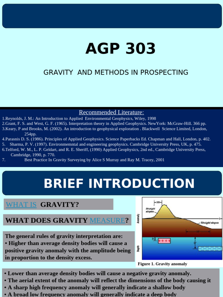 Agp 303 - Gravity | PDF | Rock (Geology) | Potential Energy