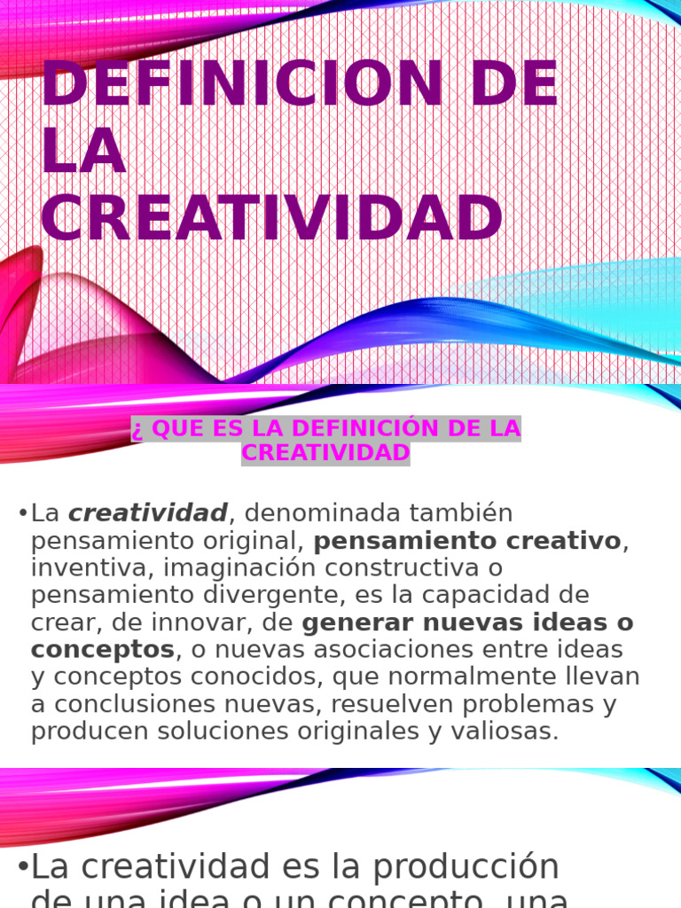 Definicion de La Creatividad | PDF