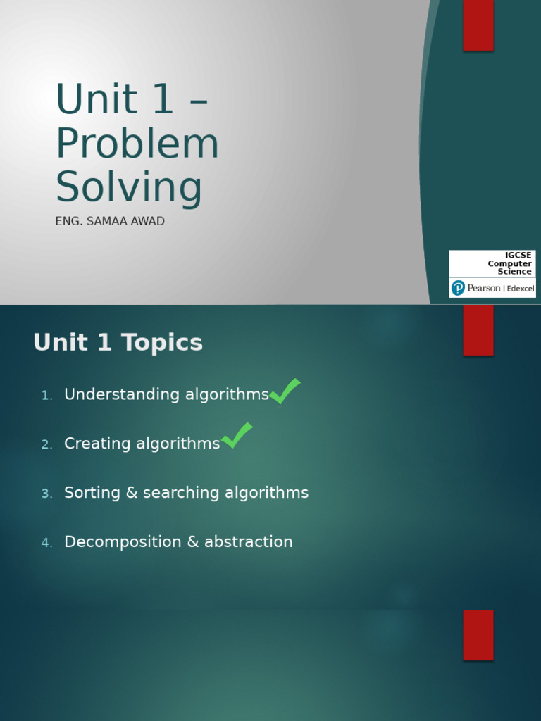 IGCSE Computer Science: Sorting Algorithms | PDF | Algorithms And Data ...
