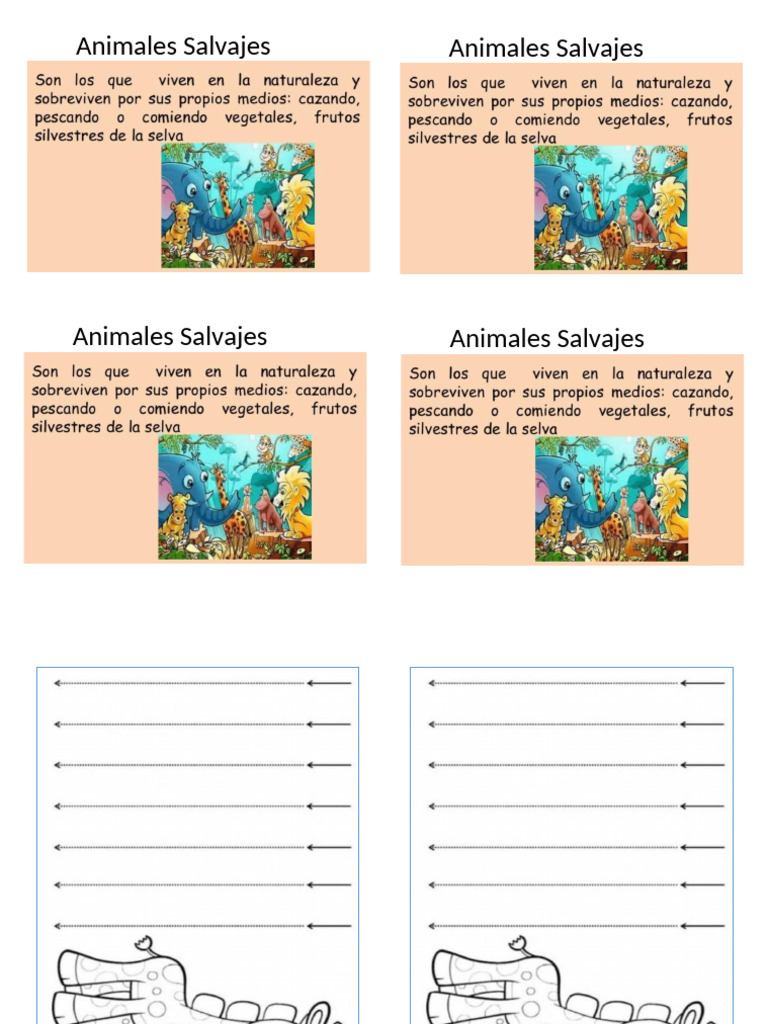 Animales Salvajes | PDF