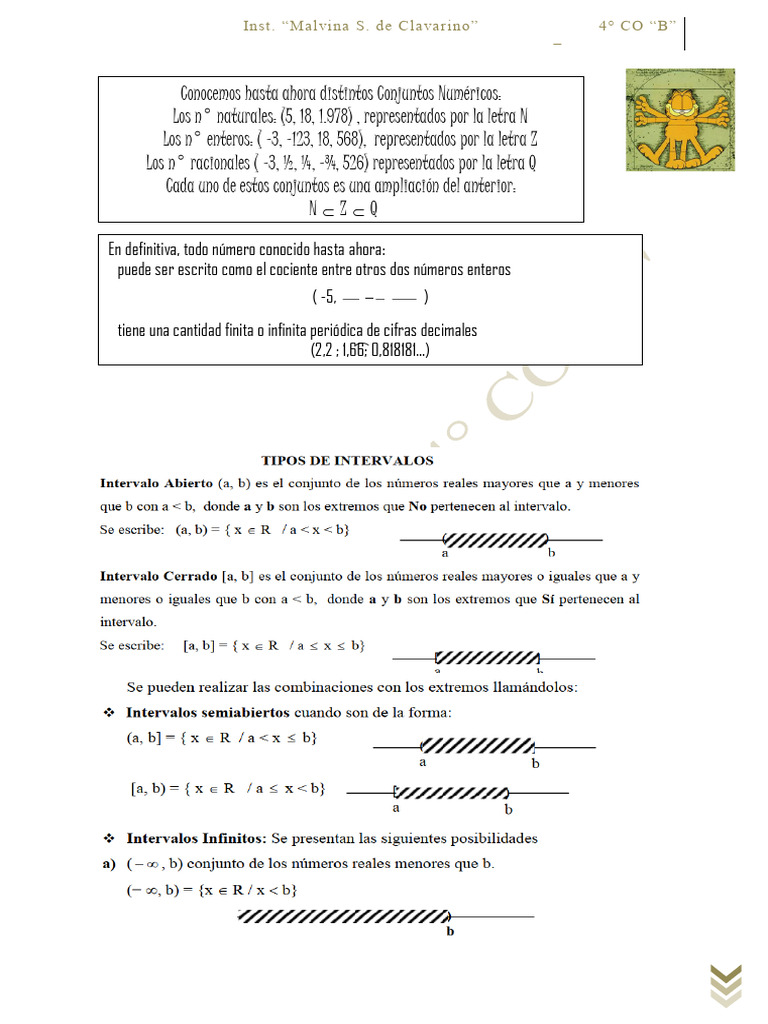 Trabajo Pr-Ctico - N-Meros Reales - Parte 1 (4 - A-O) | PDF | Número Real | Intervalo (Matemáticas)