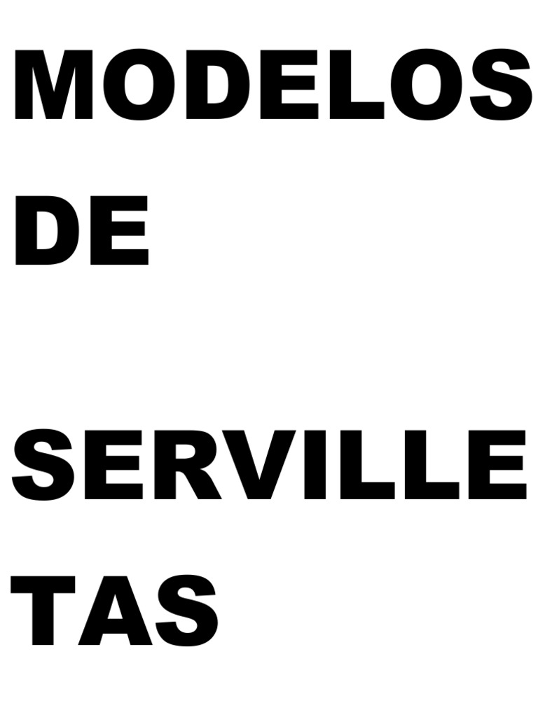 Modelos de Serville Tas | PDF