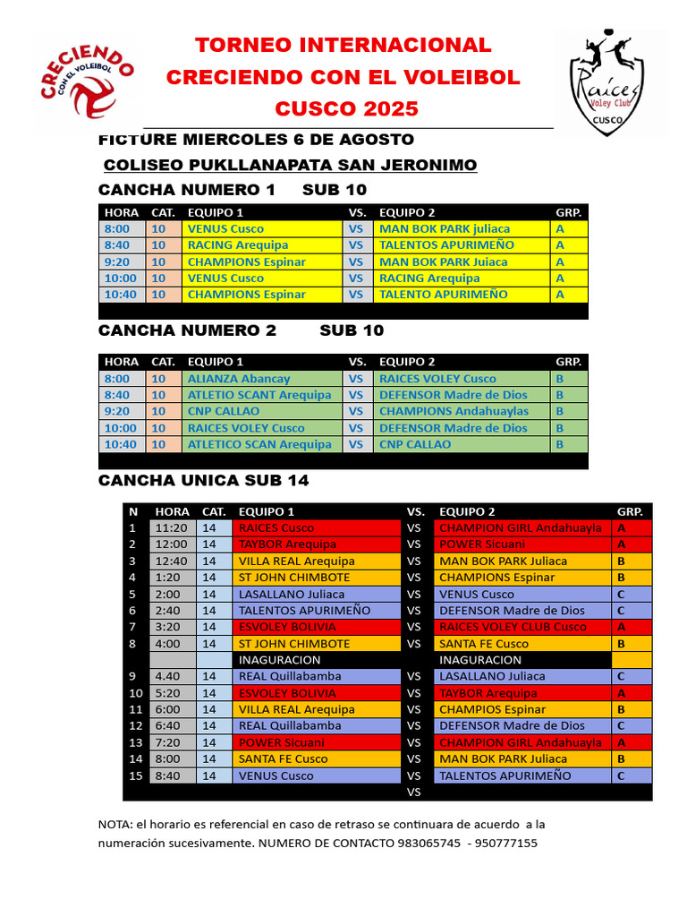 Ficture CCV Cusco 2025 | PDF