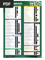 Tableau Shortcuts Cheat Sheet | PDF | Software | Computing