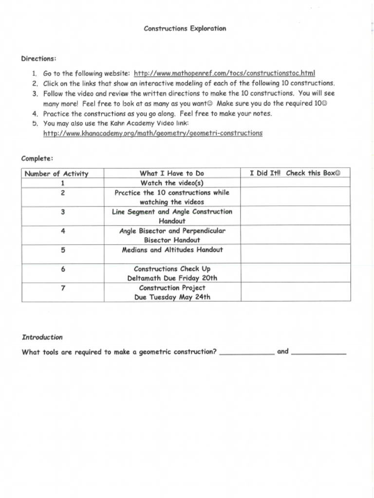 4-10 Constrution Exploration | PDF
