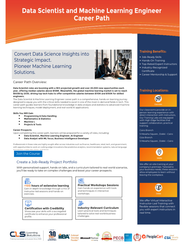 Data Scientist and Machine Learning Engineer Career Path | PDF ...