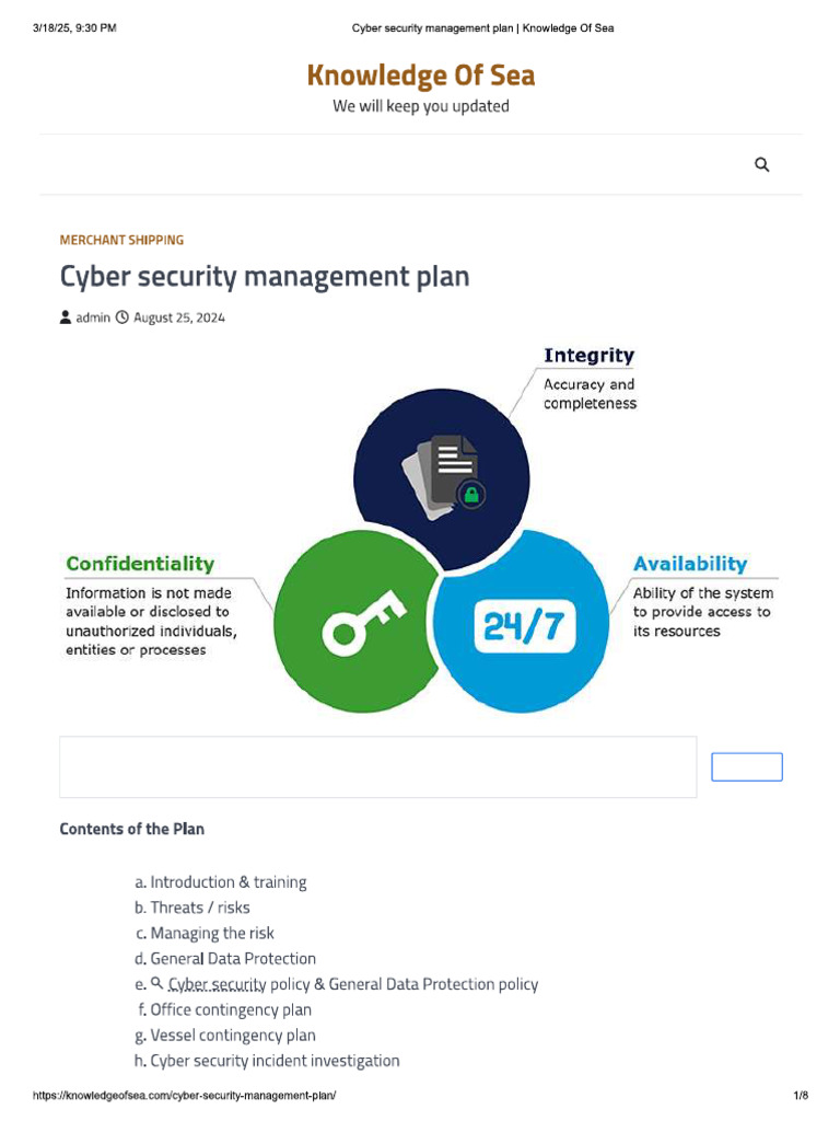 Cyber Security Plan | PDF