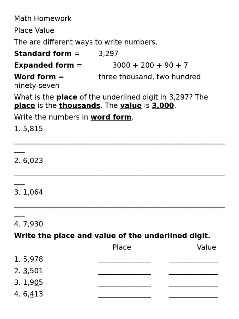 Understanding Place Value and Patterns | PDF