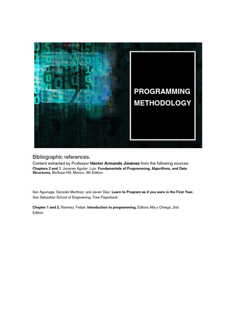 Recurso 3 - Cap 1 PDF | PDF | Computer Programming | Methodology