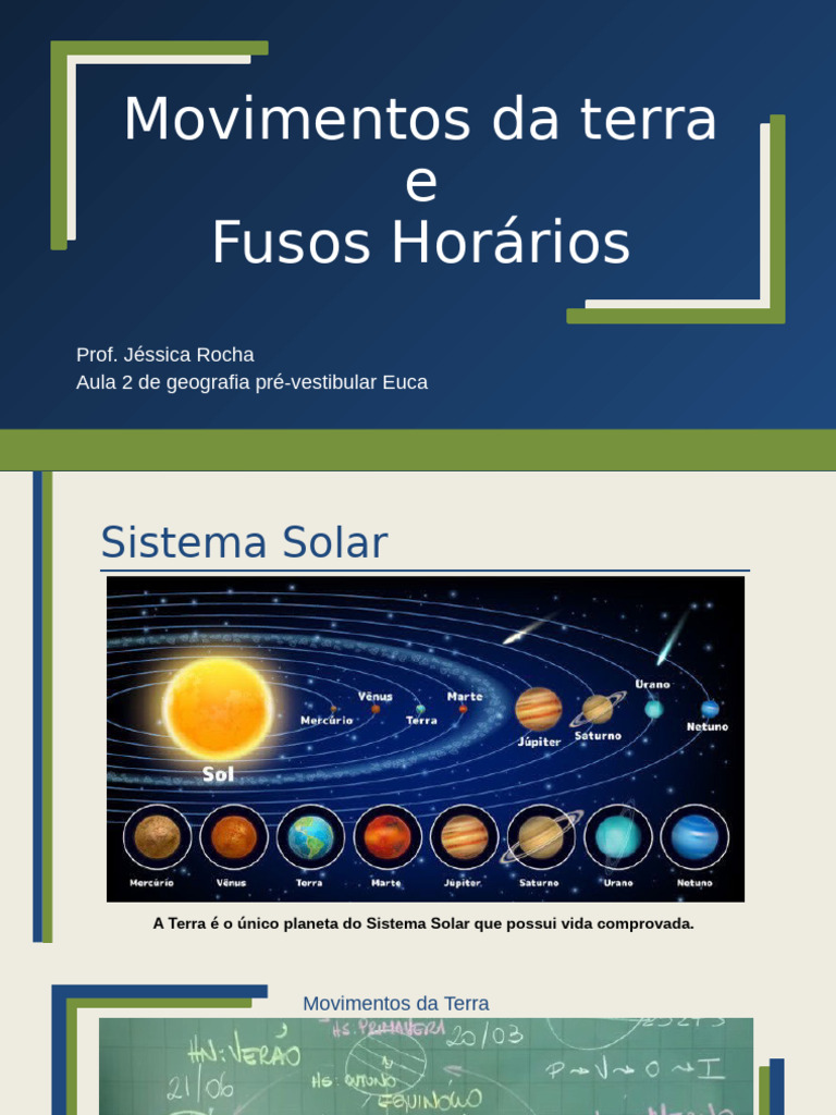 Aula 1 Movimentos Da Terra | PDF