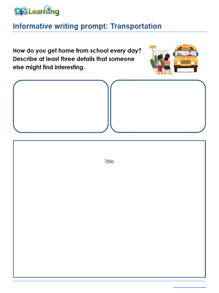 3rd Grade Informative Writing Prompt | PDF