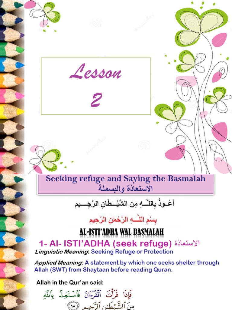 Isti'adha and Basmalah in Quran Recitation | PDF | Quran | Islam