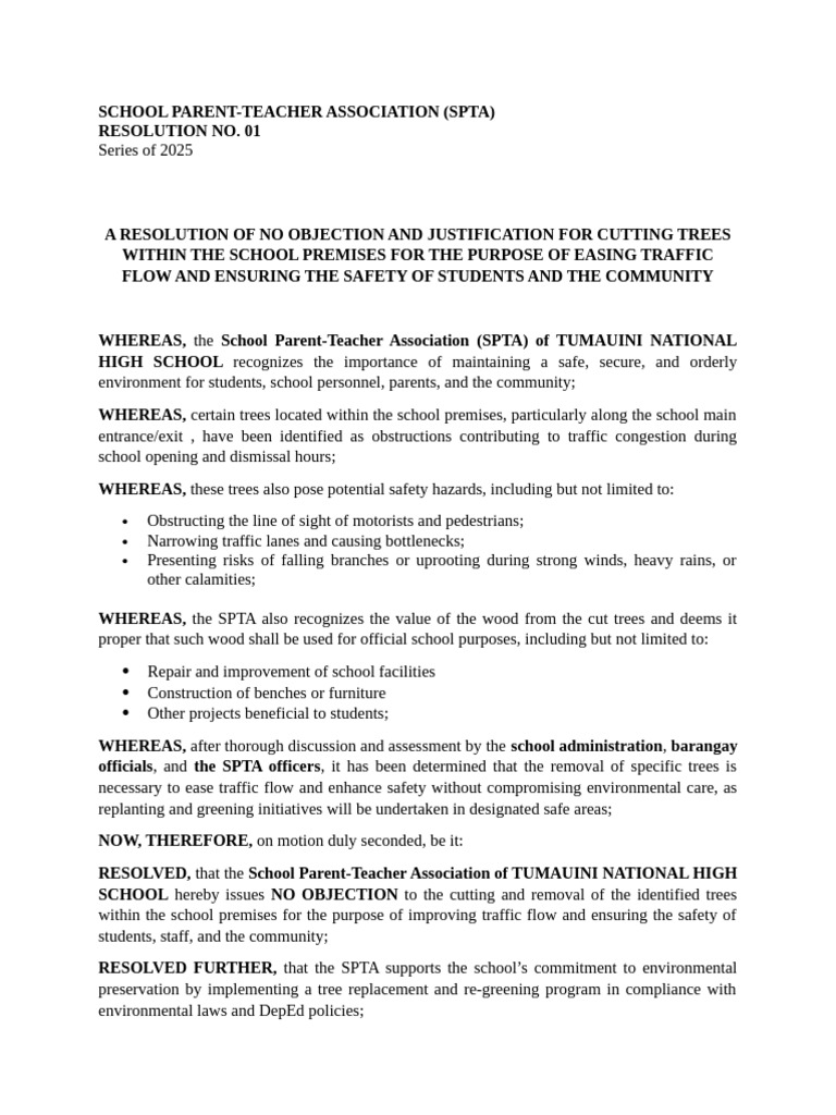 Spta Resolution No Denr | PDF | Traffic | Land Transport