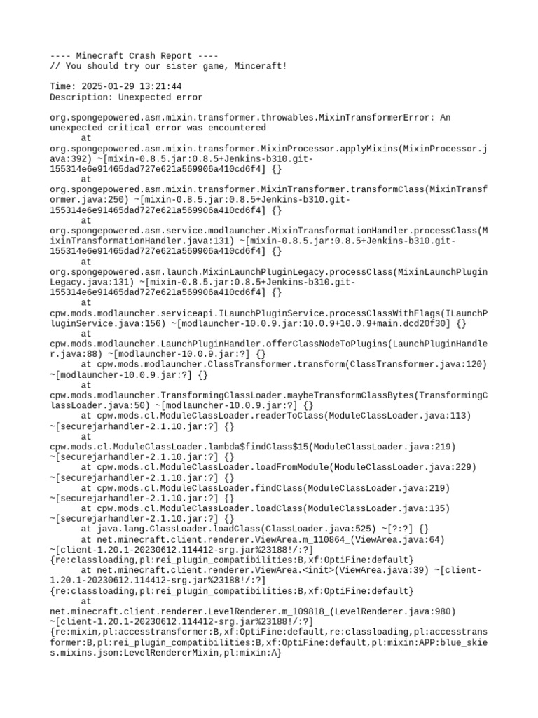 Crash 2025 01 29 - 13.21.43 Client | PDF | Computer Architecture ...