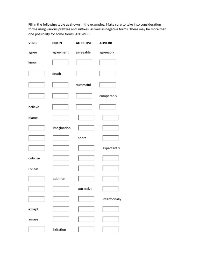 Word Building 1 | PDF