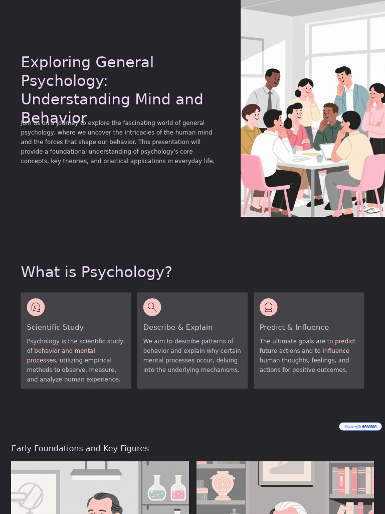 Exploring General Psychology Understanding Mind and Behavior | PDF ...