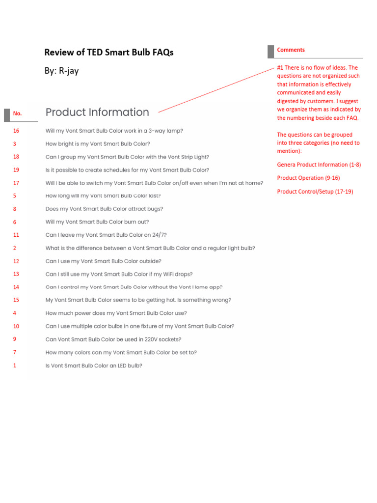 Vont Smart Bulb FAQs Review - Rjay | PDF