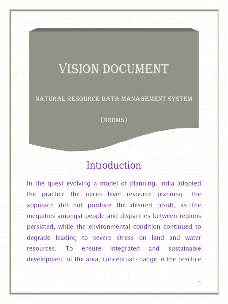 India’s Natural Resource Data Management | PDF | Geographic Information ...