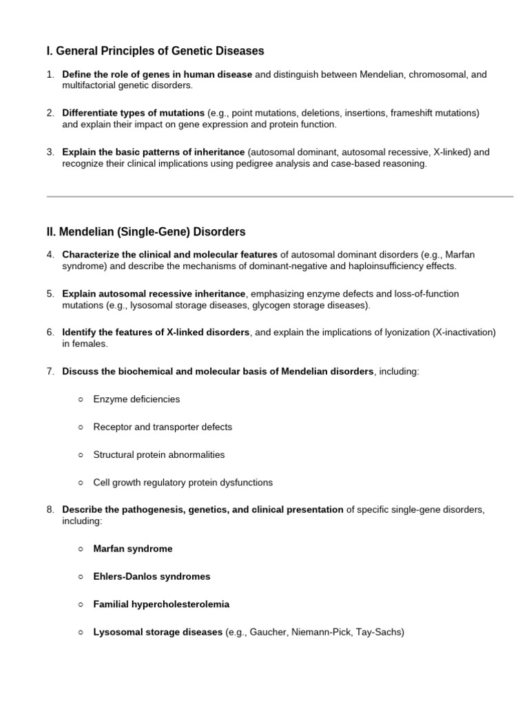 Genetic Disorders: Types, Diagnosis, and Implications | PDF | Genetic ...