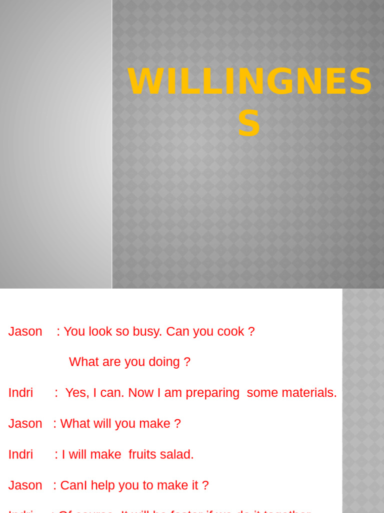 Understanding Willingness and Ability | PDF