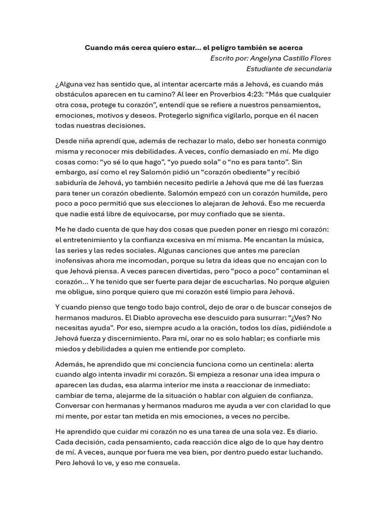 Cuidando el corazón en la fe cristiana | PDF | Oración