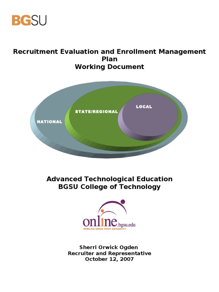 Recruitment and Enrollment Plan | PDF | Academic Degree | Recruitment