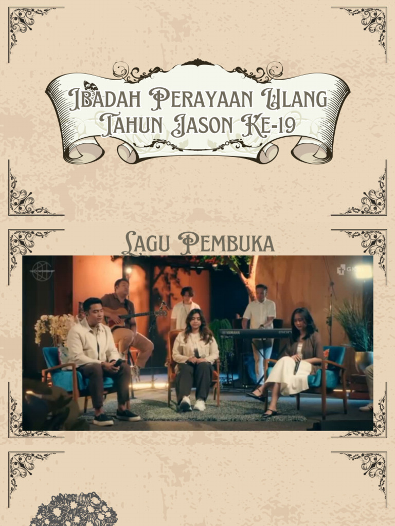 Ibadat Perayaan Ulang Tahun Jason Ke-19 | PDF
