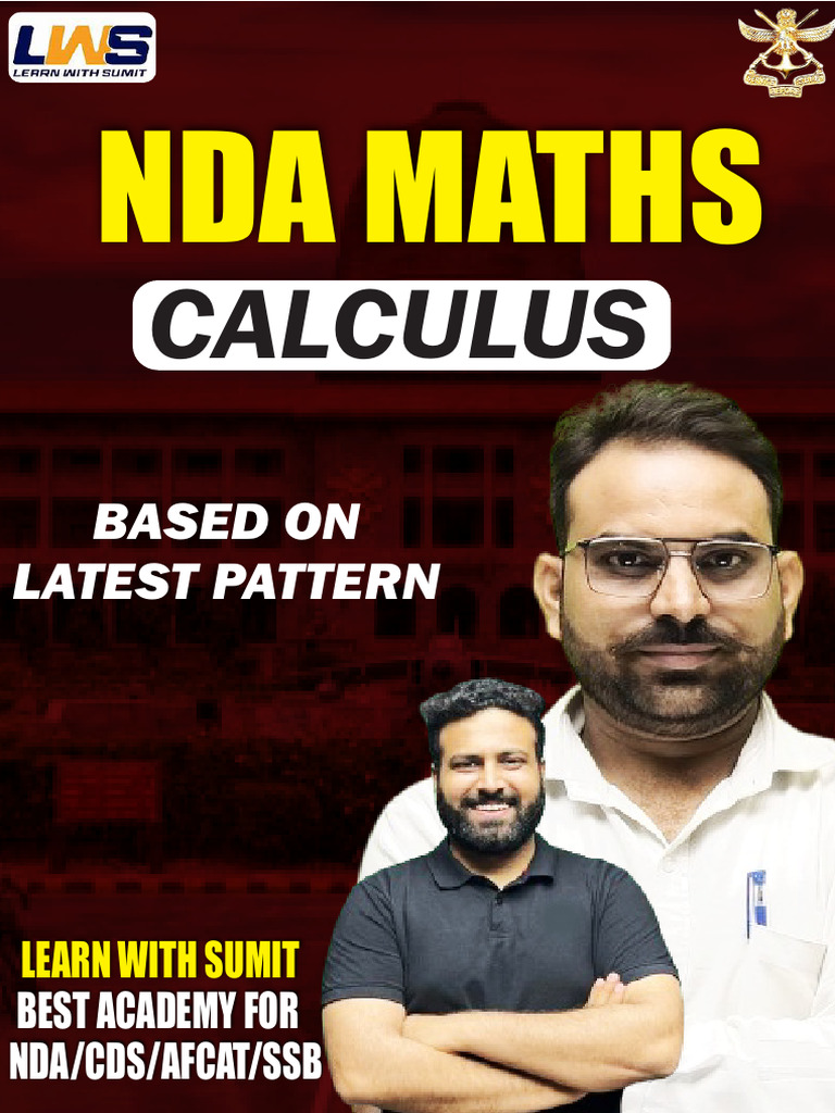 Nda Maths: Calculus | PDF | Mathematical Concepts | Mathematical Objects
